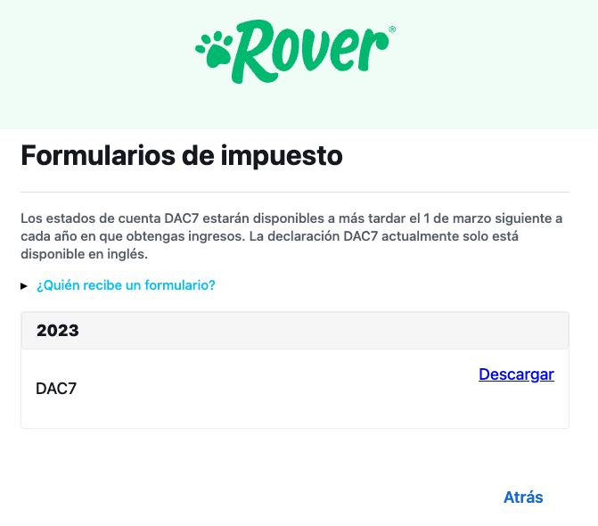 Rover e impuestos: todo lo que necesitas saber – Centro de ayuda